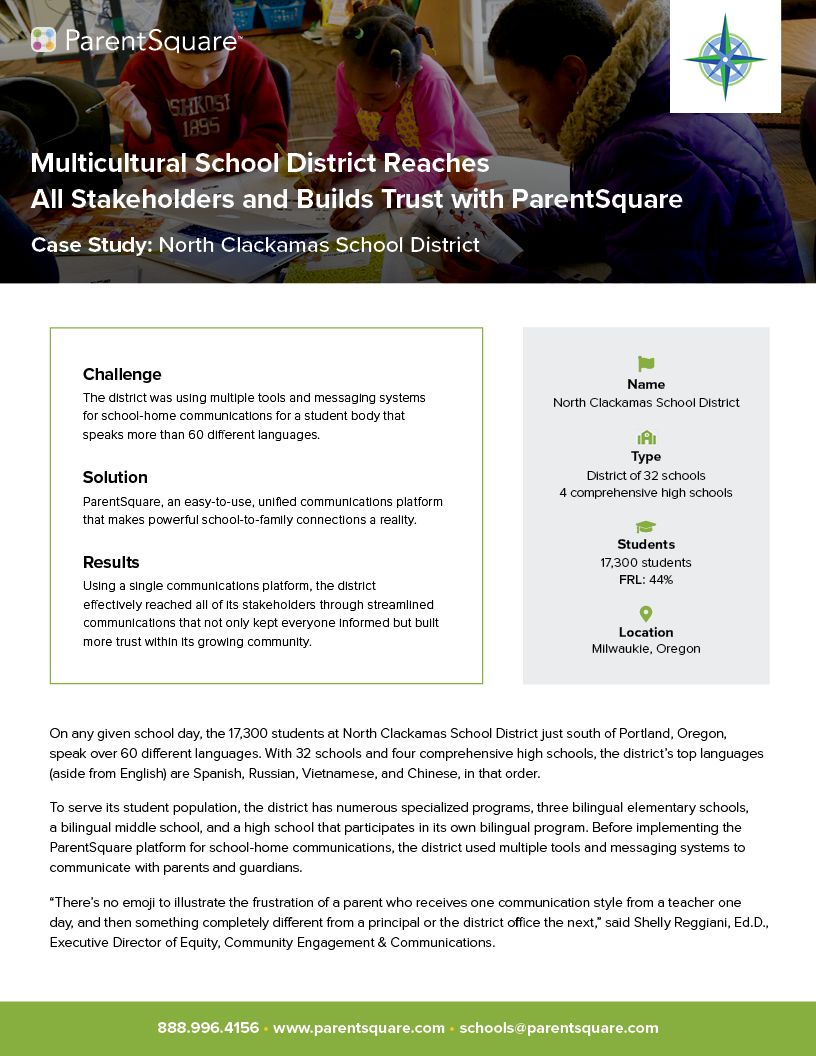 Reaching All Stakeholders to Build Increased Trust - ParentSquare