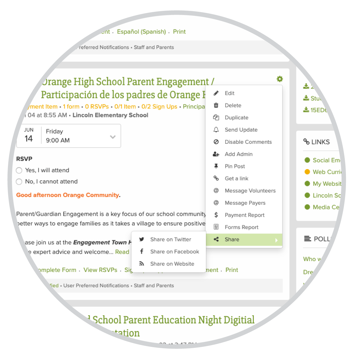 Social media integration for schools - ParentSquare - ParentSquare