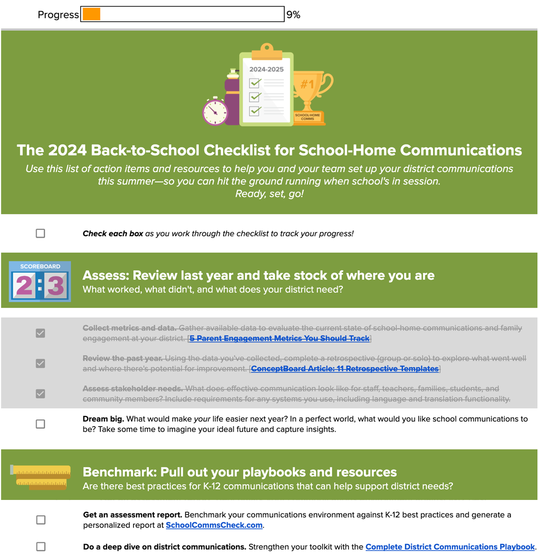 The Back-to-School Checklist for School-Home Communications - ParentSquare