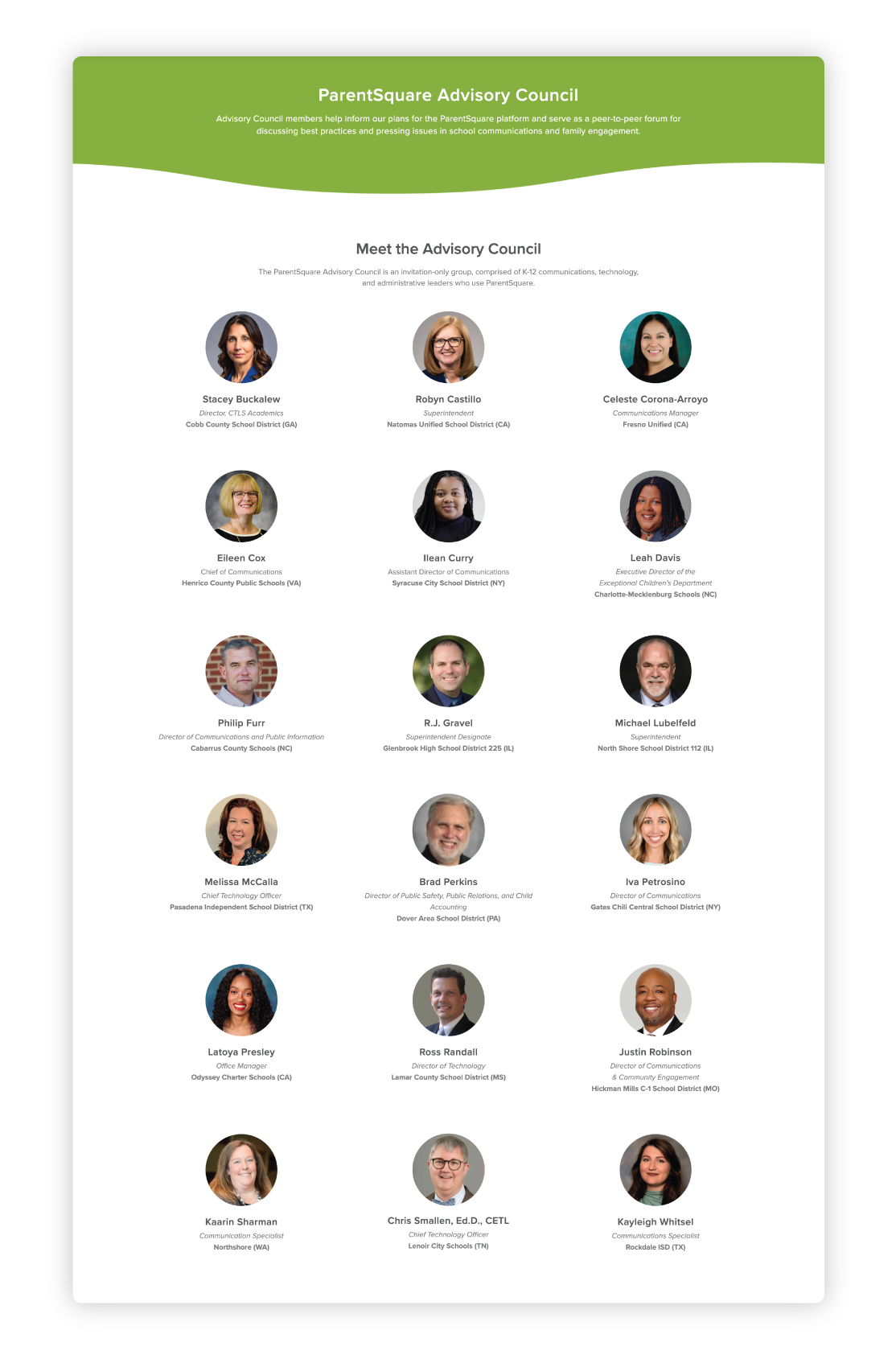 ParentSquare Announces 2025-26 Advisory Council Members - ParentSquare